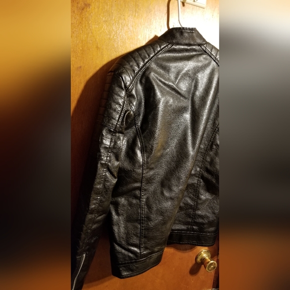 BO Katie Seth | Jackets & Coats | Bo Katie Seth Bomber Leather Jacket ...